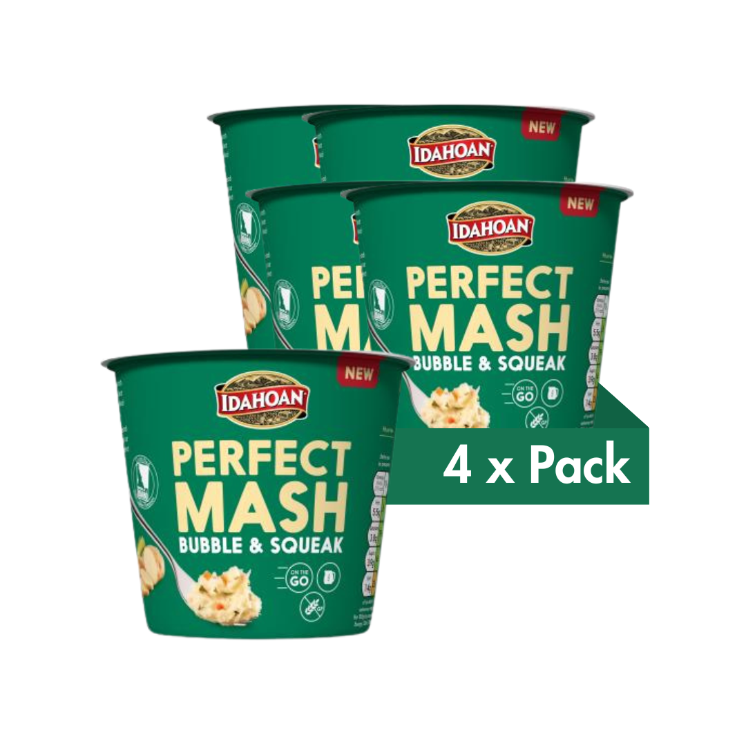 Idahoan Perfect Mash Bubble & Squeak Pots Pack of 4 | Good Food Company ...