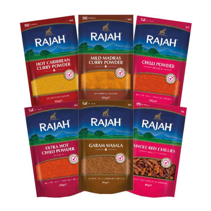 Rajah Spices Essential Flavourings Curry Kit | Good Food Company – Good ...